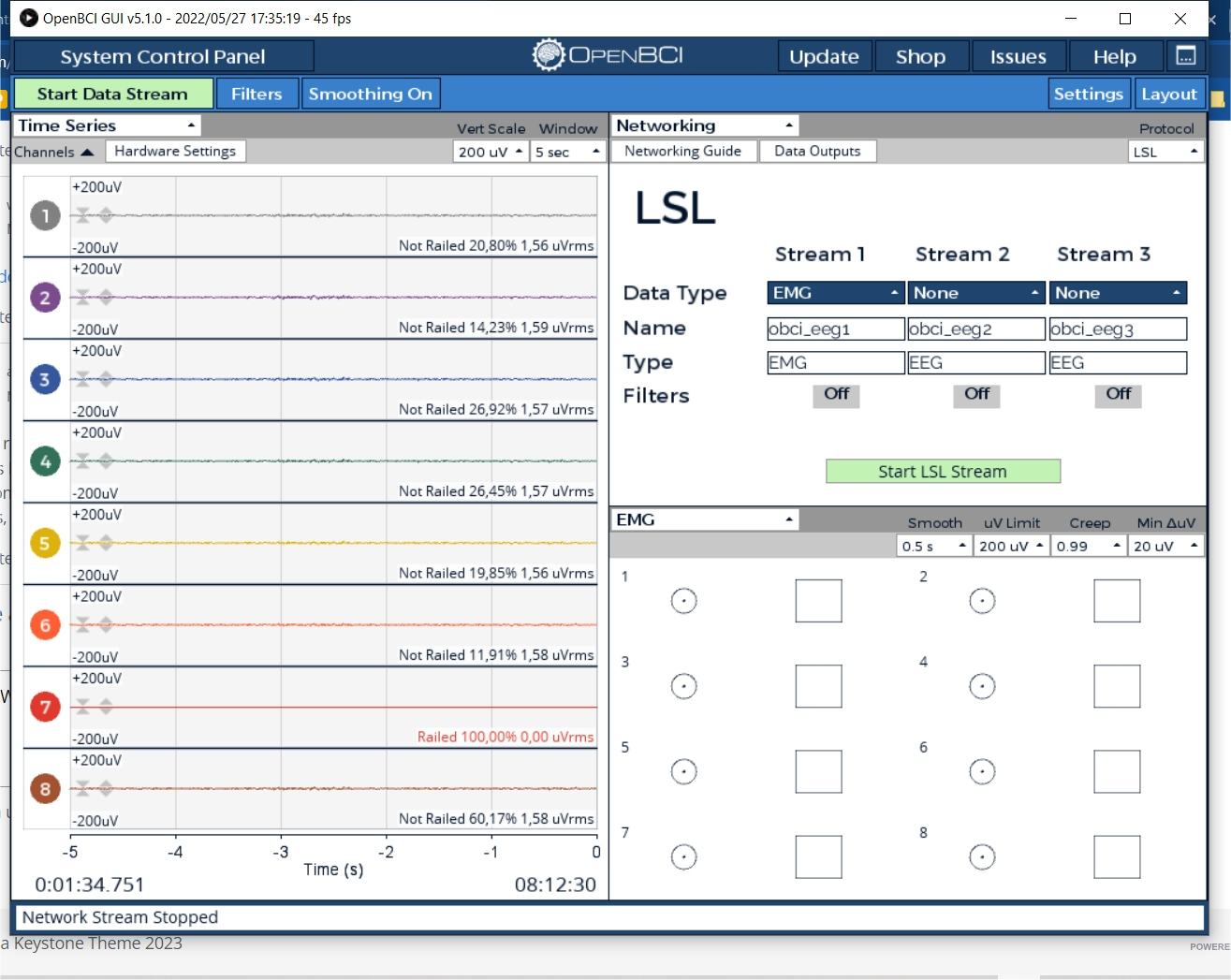 question on EMG with LSL — OpenBCI Forum