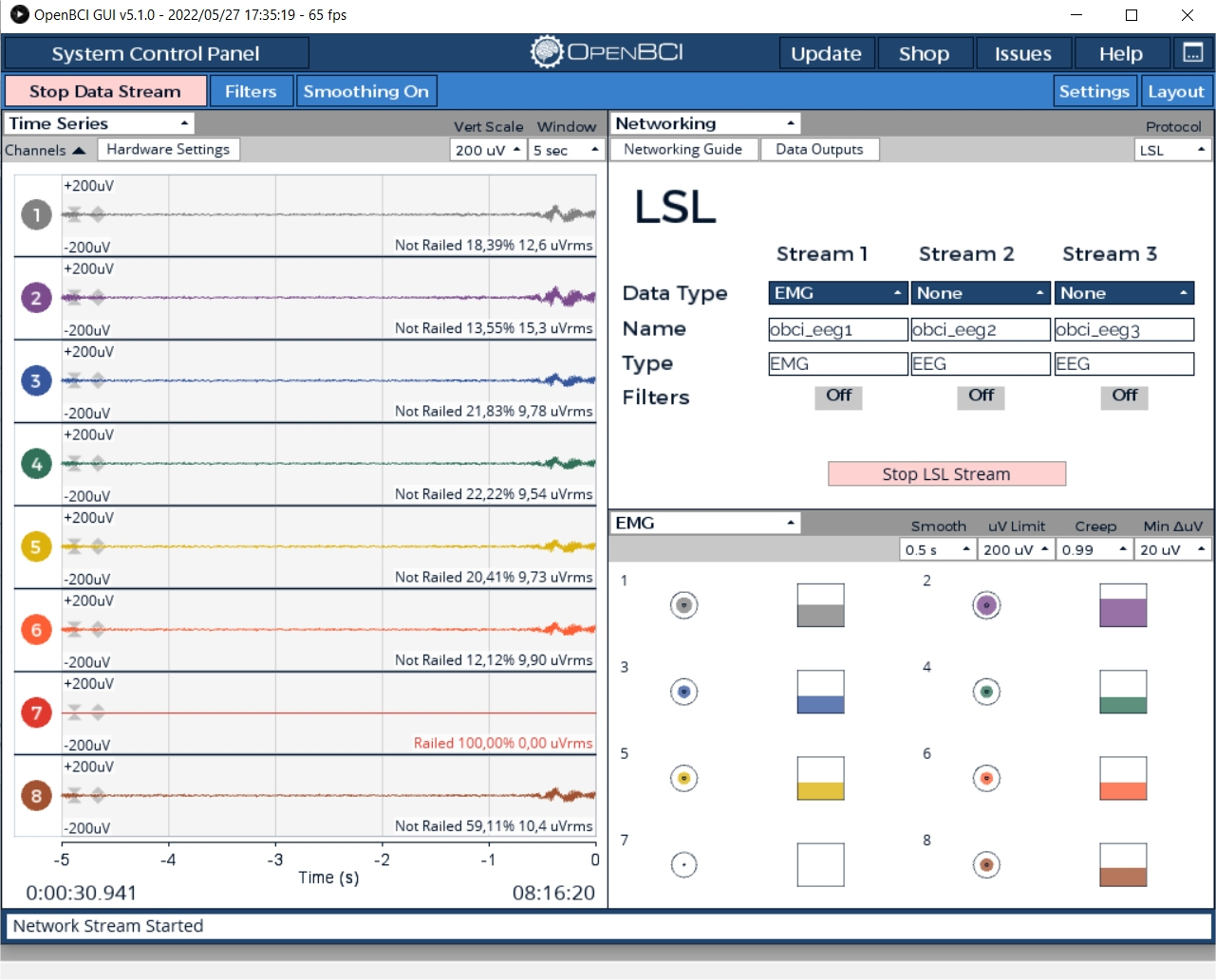 question on EMG with LSL — OpenBCI Forum